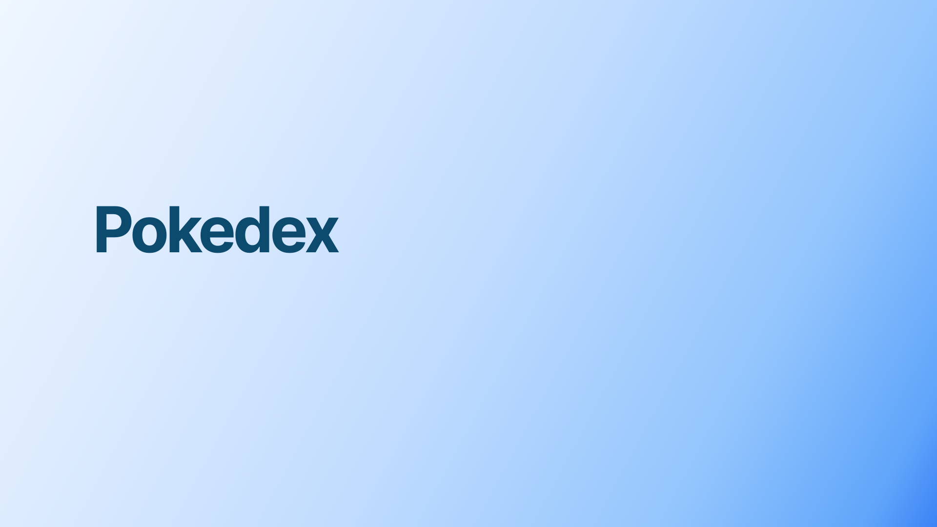 Pokedex | Aswin Nair